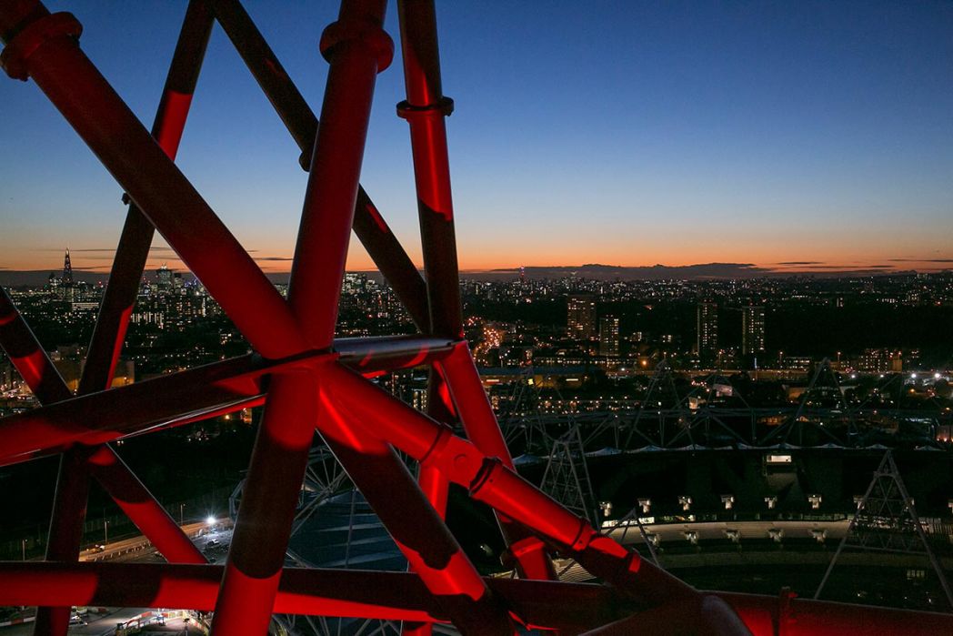 Orbit Mittal, London at night - Picniq Blog