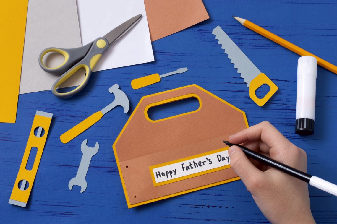 Father's Day toolbox card craft - Picniq Blog