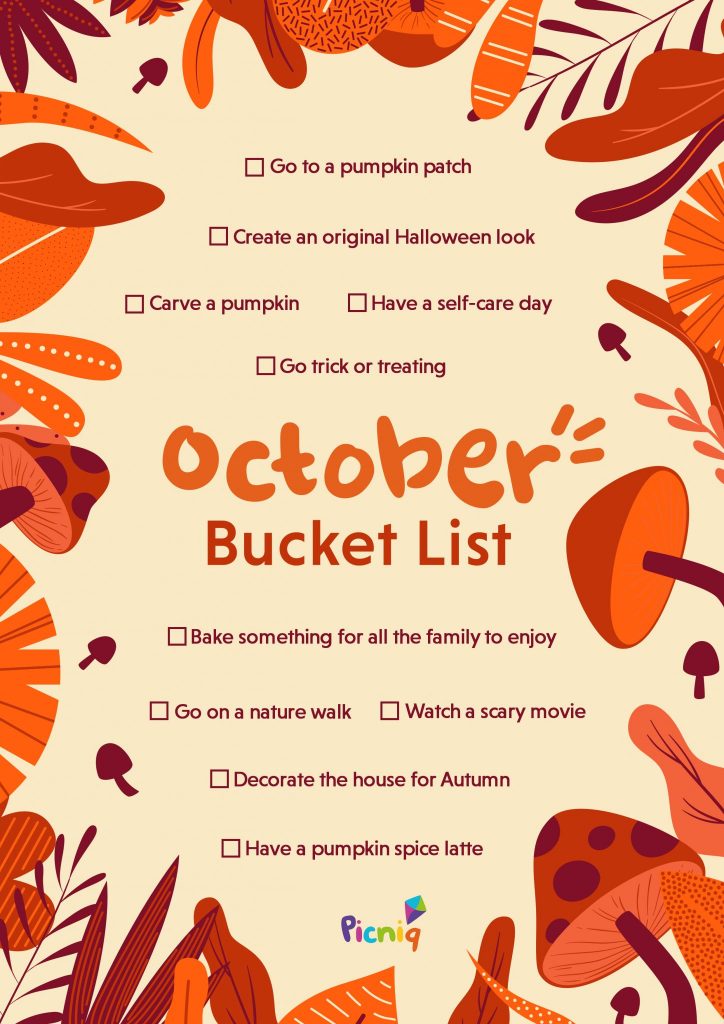 October Bucket List - Picniq Blog