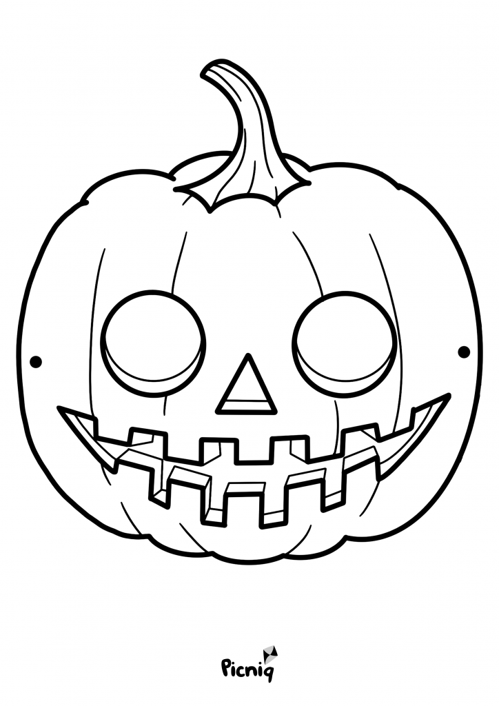 Printable Halloween Pumpkin Mask - Picniq Blog
