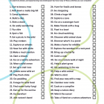 50 Things Printout Checklist - Picniq Blog